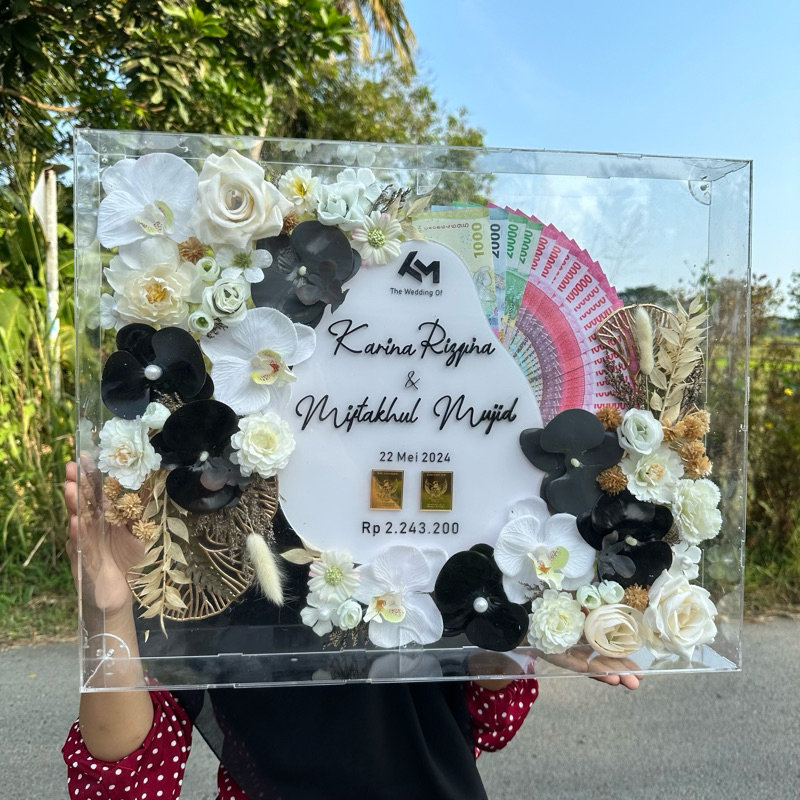 Jual 1-2 HARI JADI // MAHAR STANDAR DOBLE KACA HIASAN PERNIKAHAN ...