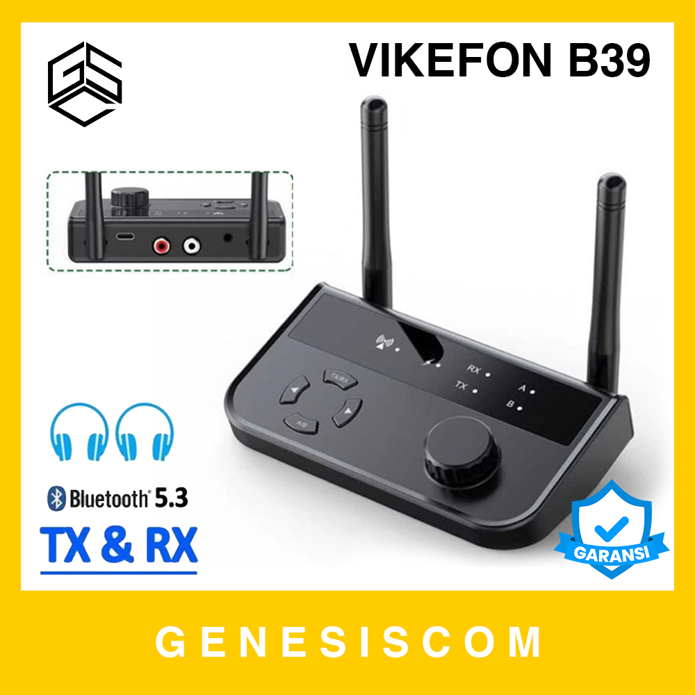 Jual Bluetooth Audio Receiver Transmitter VIKEFON B39 - Antena BT5.3 ...