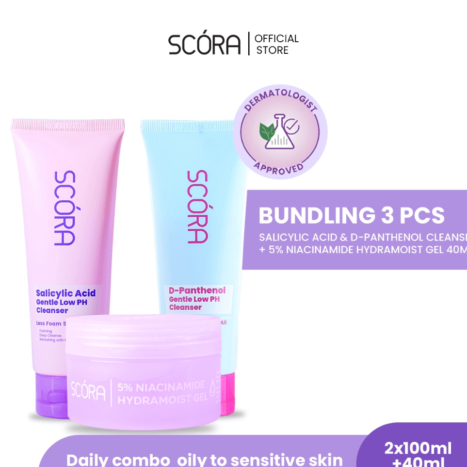 Jual Original SCORA 5 Niacinamide Hydramoist Gel 4ml SCORA 1 Salicylic ...