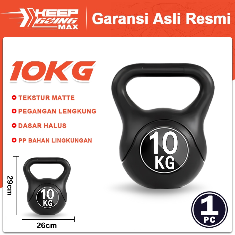 Jual Keep Going Max- Kettlebell 10kg/Olahraga Kebugaran/Tahan Aus dan ...