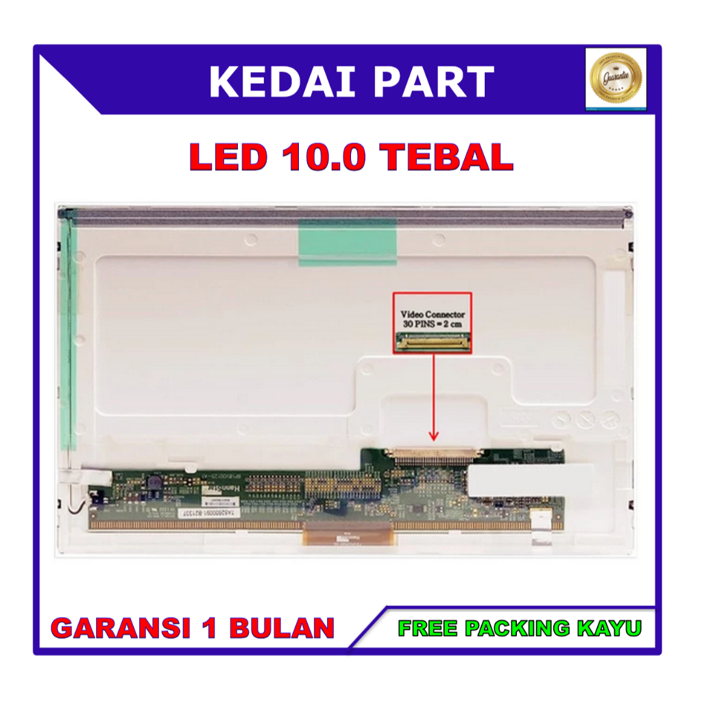 Jual LED LCD Laptop Notebook 10 Inch 30 PIN TEBAL | Shopee Indonesia