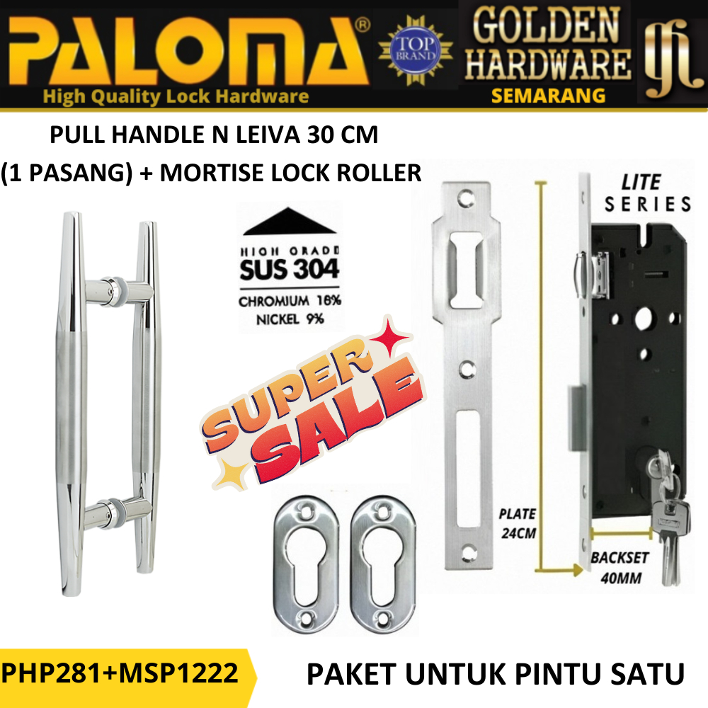 Jual Tarikan Pintu Pull Handle Paloma Set Kunci PHP 281 (1PSG) MSP 1222 ...