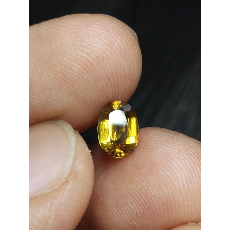 Jual Natural Sphene 7 x 5 x 3 mm 0.85 Ct Tourmaline Color NTD Oval ...
