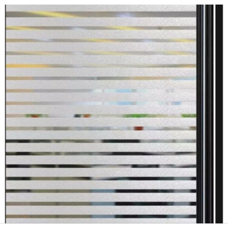 Jual STIKER KACA SANDBLAST MOTIF GARIS BENING BURAM ICE BLUR L-120cm ...
