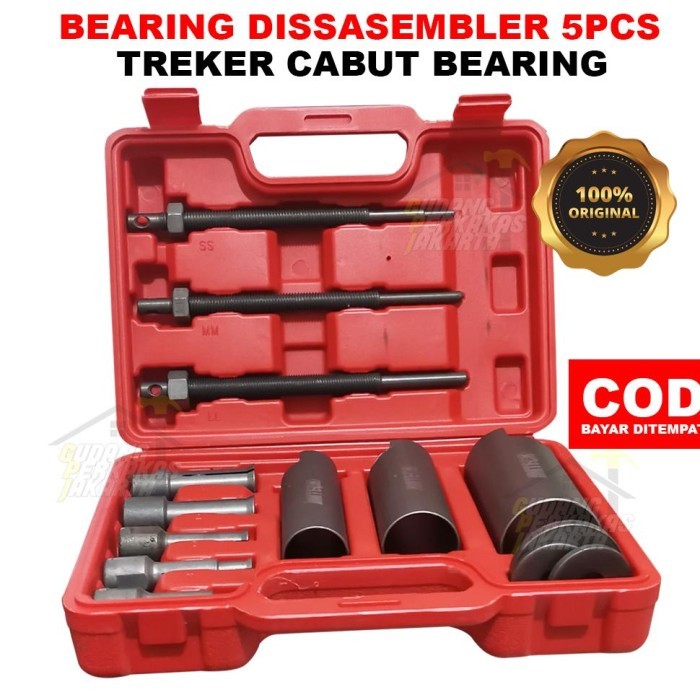 Jual TREKER BEARING PULLER SET DISASSEMBLER SET 5 PCS TREKER BEARING ...