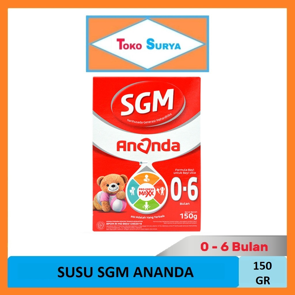 Jual SGM Ananda Usia 0-6 Bulan Susu Formula Bayi Bubuk 150 Gr | Shopee ...