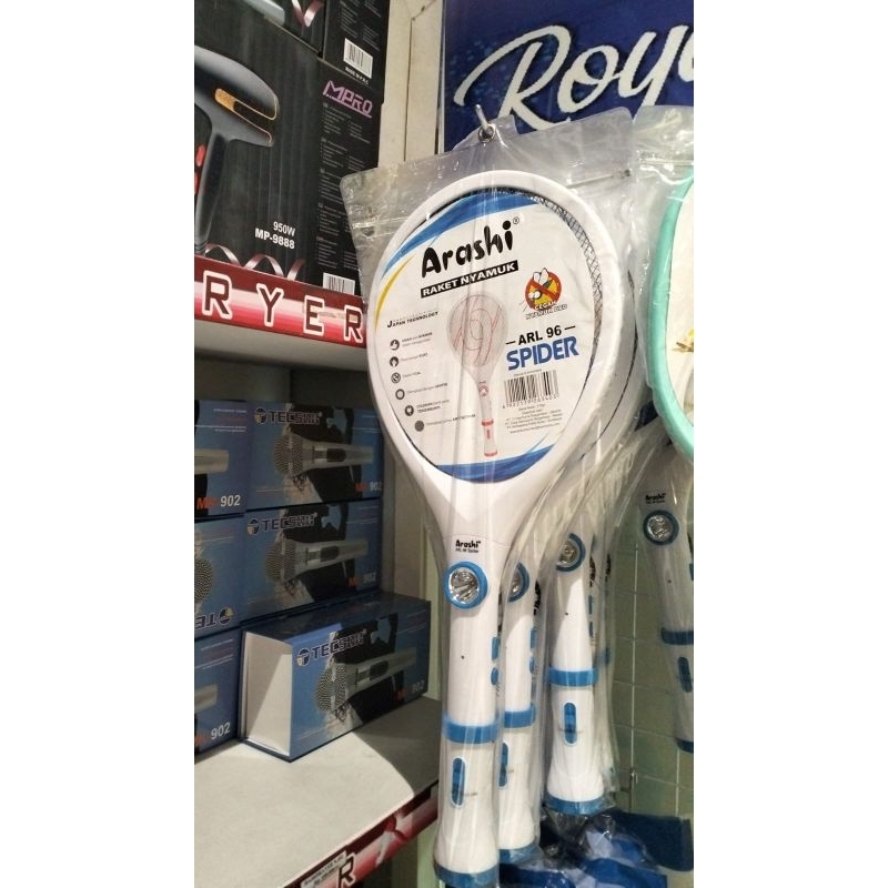 Jual RAKET NYAMUK ARASHI SPIDER ARL 96 RAKET NYAMUK RAMAH LINGKUNGAN ...