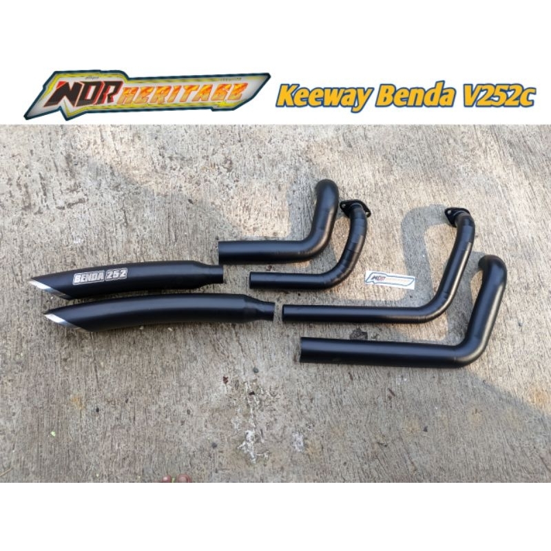 Jual Original Knalpot Keeway Benda V252 c / V302 c / Benelli Keeway ...