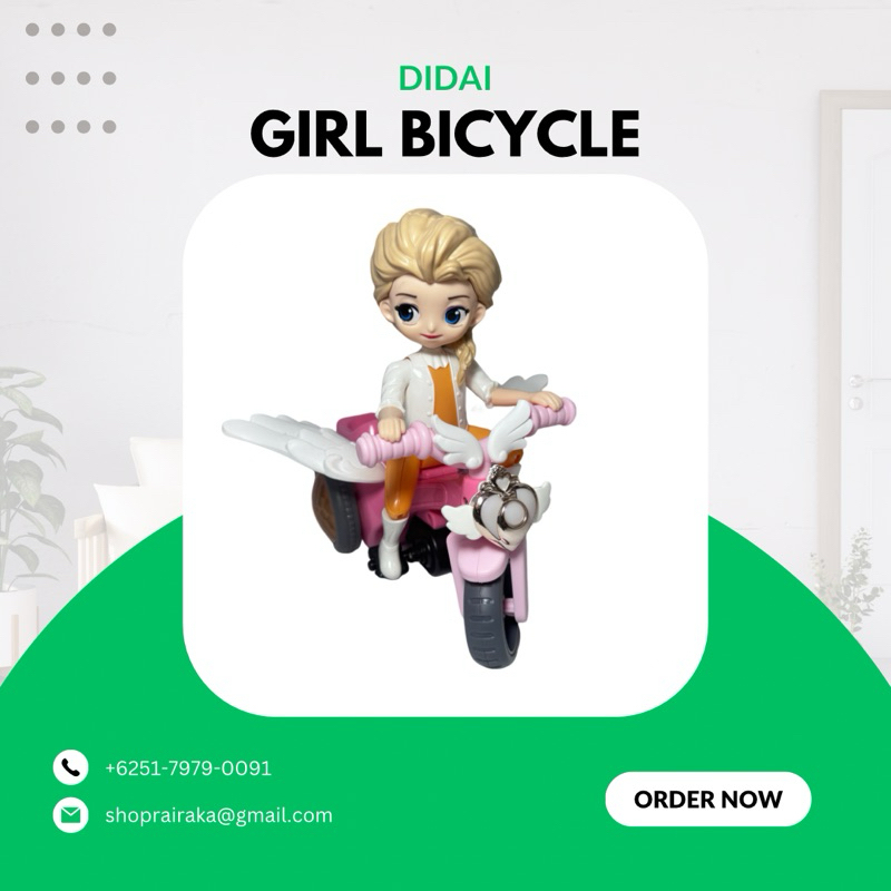 Jual DIDAI GIRL BICYCLE/ ELSA FROZEN/MAINAN SEPEDAH STANDING | Shopee ...