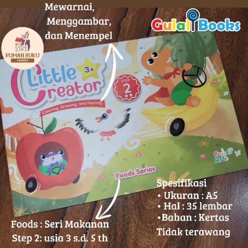 Jual Gulali Arts - Little Creator 3+ Coloring Drawing and Pasting Step ...