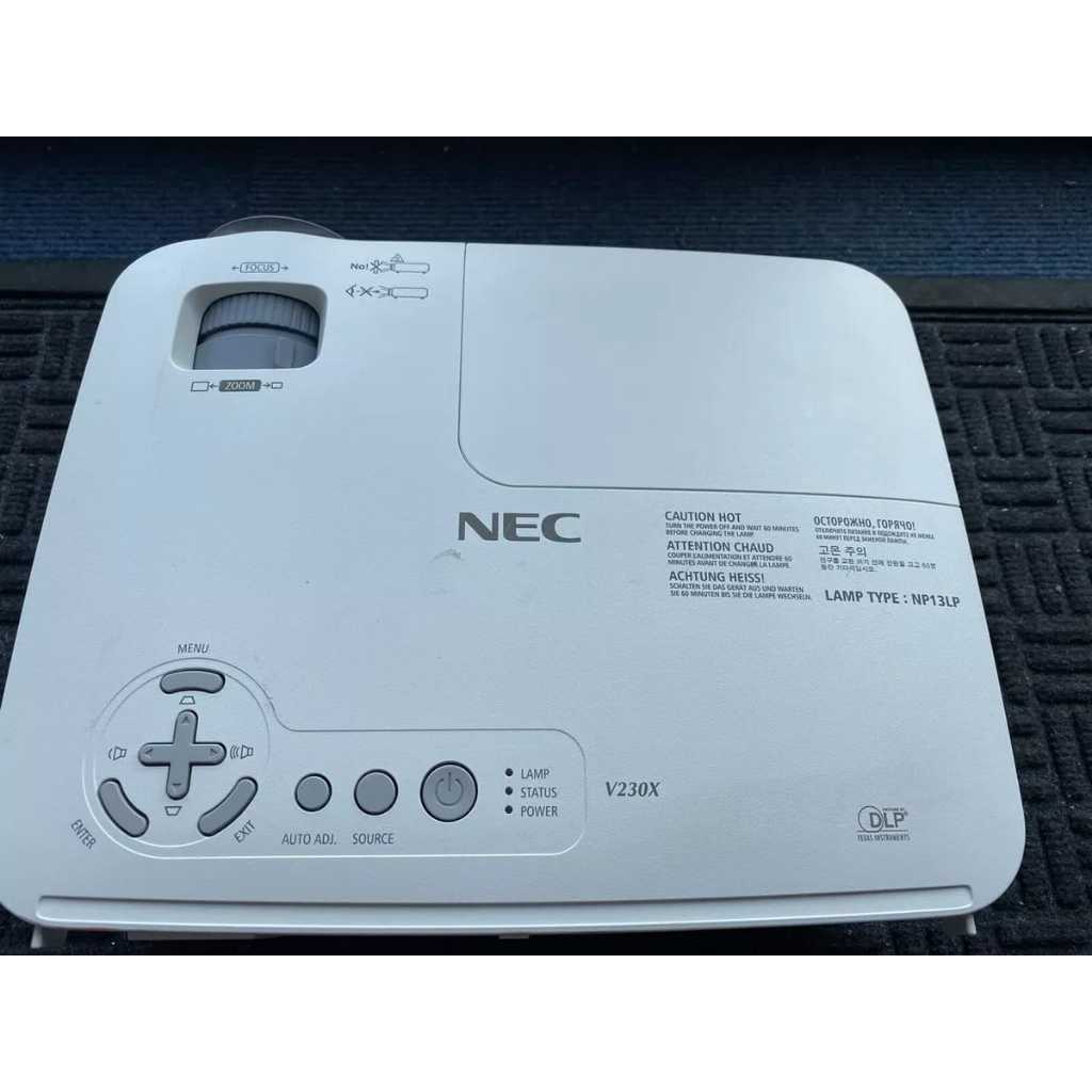 Jual LED Projector LCD Proyektor NEC (japan) V230X kondisi normal lampu ...