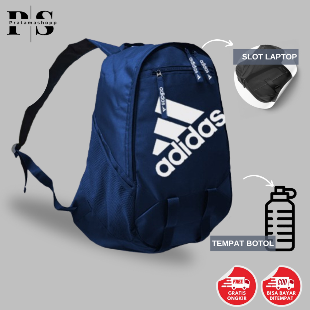 Jual Tas Ransel Adidas Pria Wanita Sport Tas Adidas Futsal Sepak Bola ...
