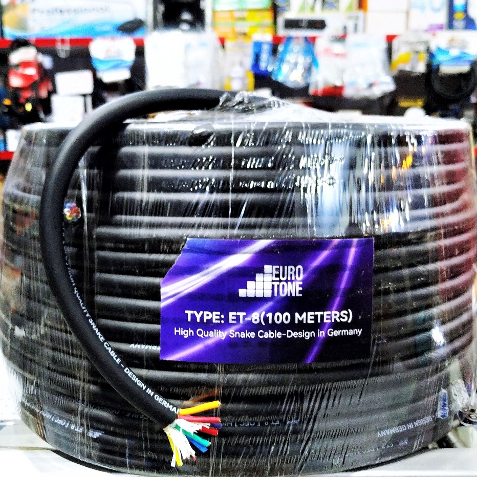 Jual KODE S7B4 Kabel Snake EUROTONE Isi 8 Way Stereo Snek Kabel ET8 Original Tembaga Murni ...