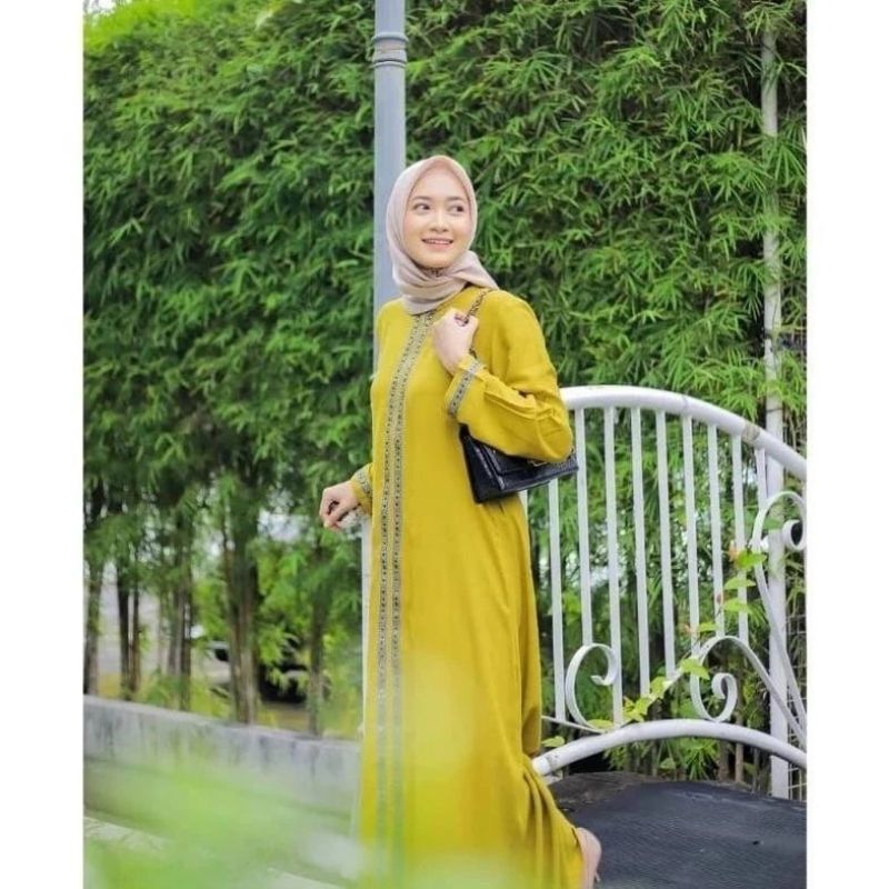 Jual Gamis Abaya turkey/abaya Gamis hitam Dress Arab Saudi bordir turki ...