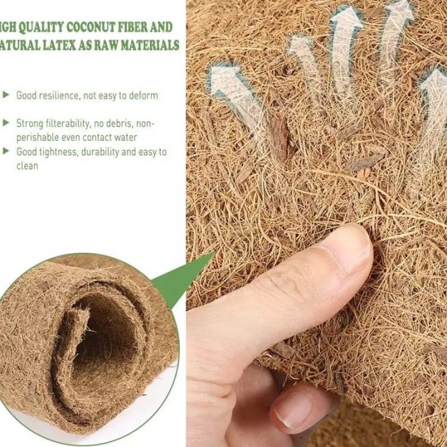 Jual Serba Mutu Premium Coco Mesh 6x4cm Fiber Coco Sheet Alas Kelinci ...