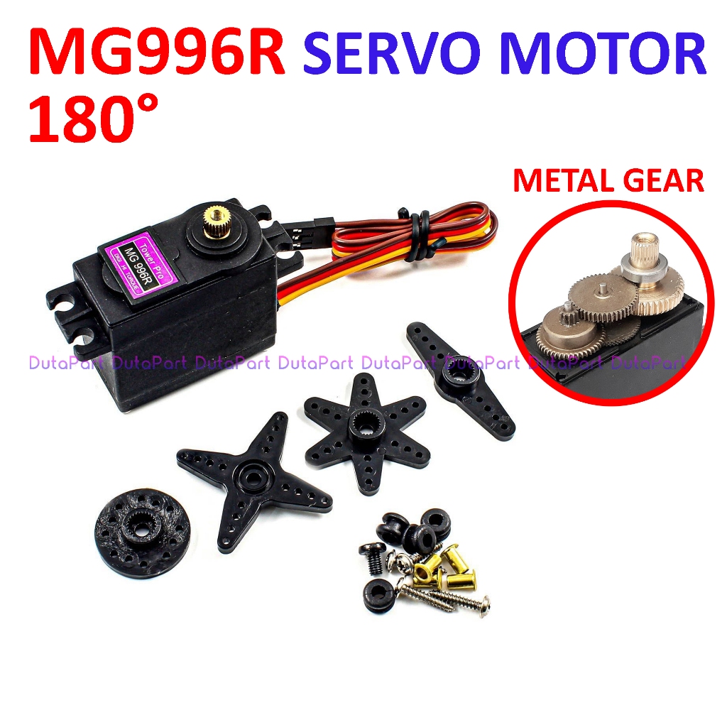 Jual MG996R Micro Servo Motor MG996 High Torque Arduino Gear Tower Pro ...
