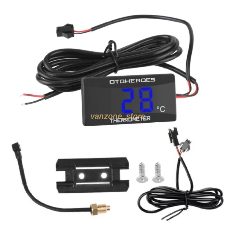 Jual [VANZONE] Termometer Digital Pengukur Suhu Air Radiator Mesin Motor Mobil | Shopee Indonesia