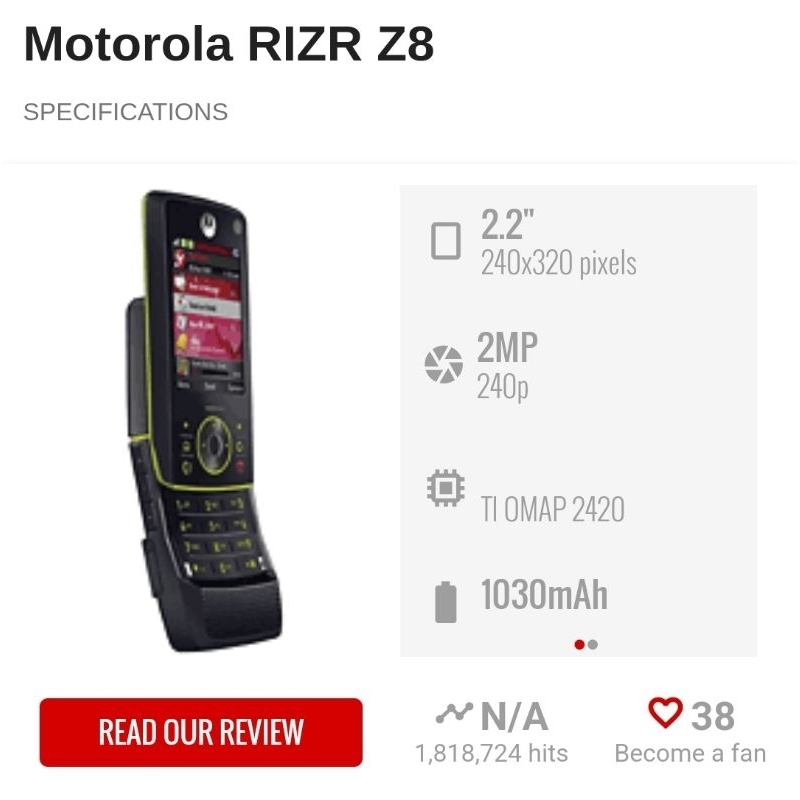 Jual MOTOROLA RIZR Z8 SLIDE HP LANGKA UNIK DAN CANTIK HP NOSTALGIA ...