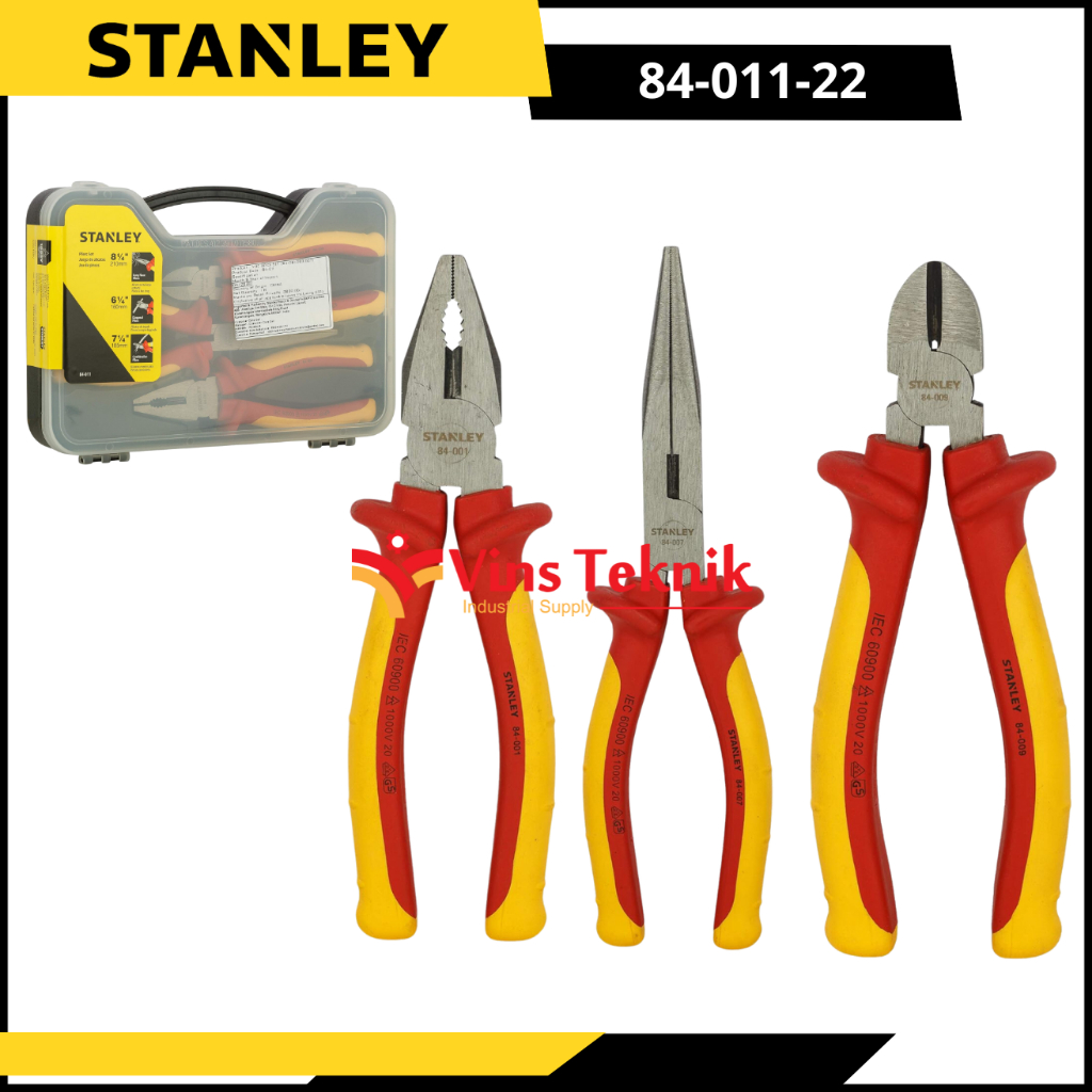 Jual Tang Set Listrik Tang Lancip Kombinasi Potong VDE Pliers 3 Pcs ...