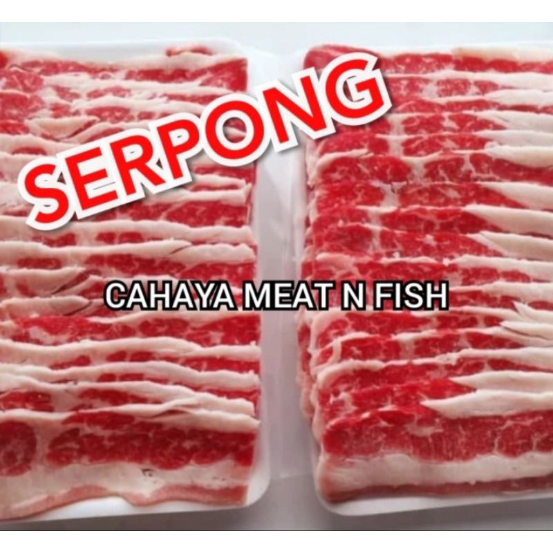 Jual us beef slice -daging sapi slice Shortplate Grill or Shabu 500gr ...