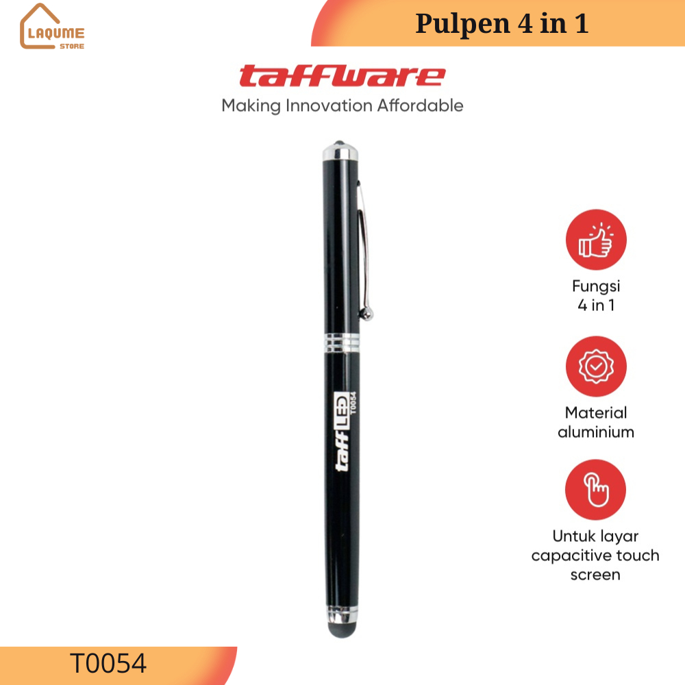 Jual Pulpen 4 in 1 Senter Laser Pointer Pen dan Stylus Tinta Hitam ...