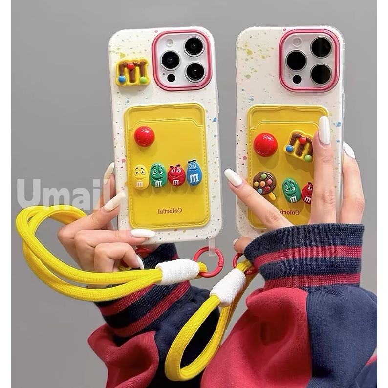 Jual M Bean Card Bag Hanging Rope Phone Case IPHONE 12 13 14 15 16PLUS ...
