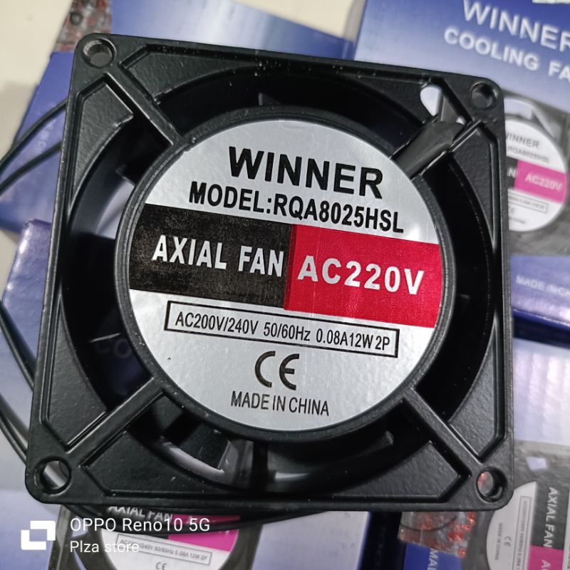 Jual Kipas Fan AC 8x8cm 220V WINNER/Kipas pendingin/Cooling fan 8cm ...