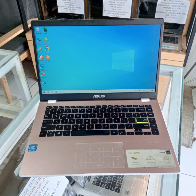 Jual Second LAPTOP ASUS E410M Intel Celeron N4020 RAM 4GB SDXC 128GB 14 inch Bergaransi | Shopee ...