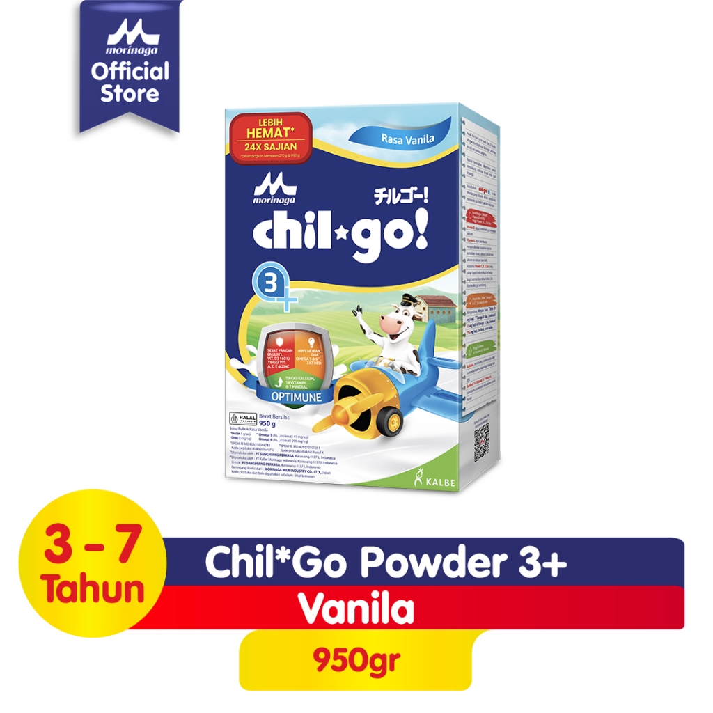 Jual Chil Go Powder 3+ Vanilla 950g Susu Bubuk dukung Tumbuh Kembang Anak | Shopee Indonesia