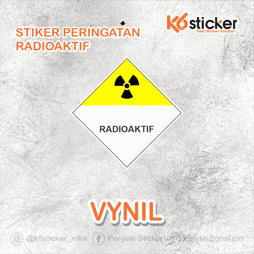 Jual STIKER BAHAYA RADIOAKTIF | Shopee Indonesia
