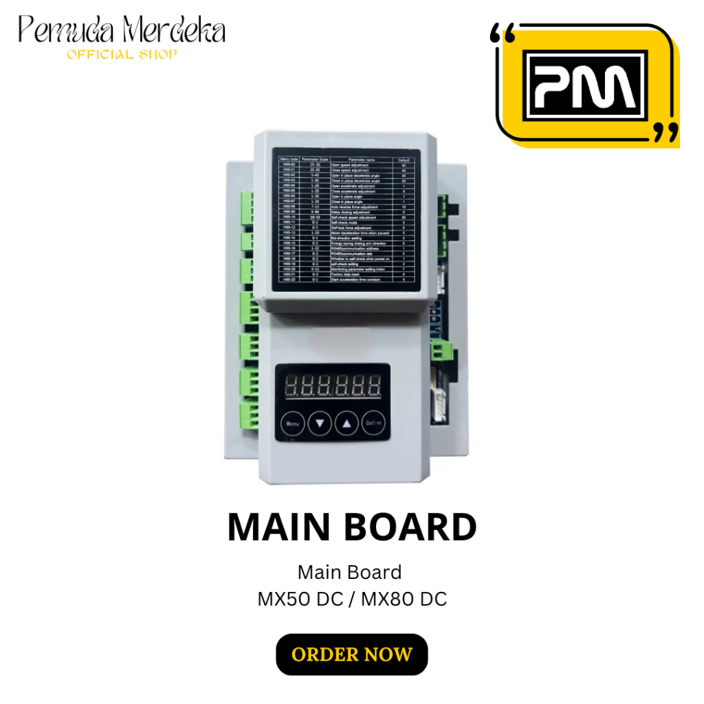 Jual Mainboard Seri MX50/MX80 DC Barrier Gate Controller Board Palang ...