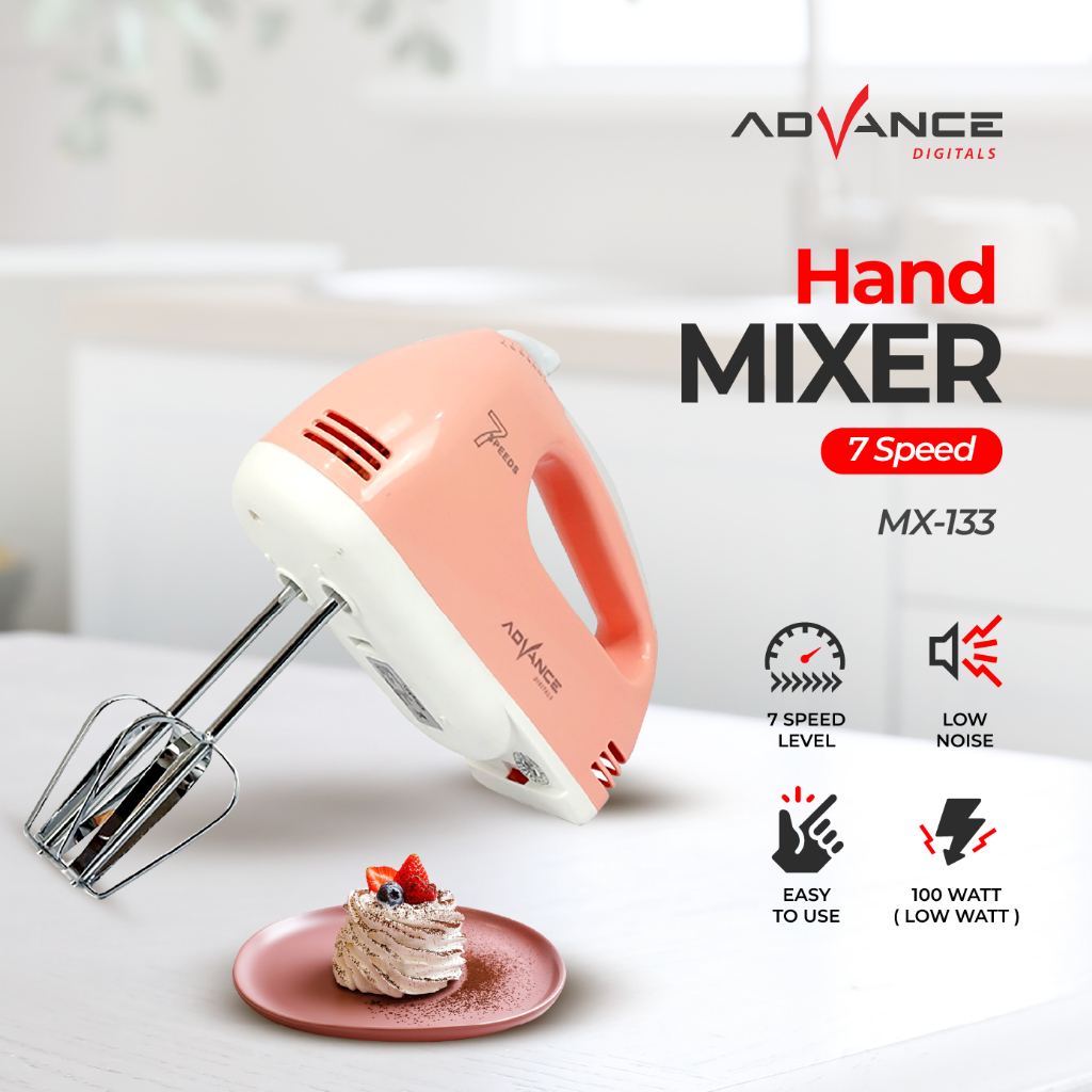 Jual Advance Hand Mixer MX-133 Alat Pengocok Telor Adonan Dengan 7 ...