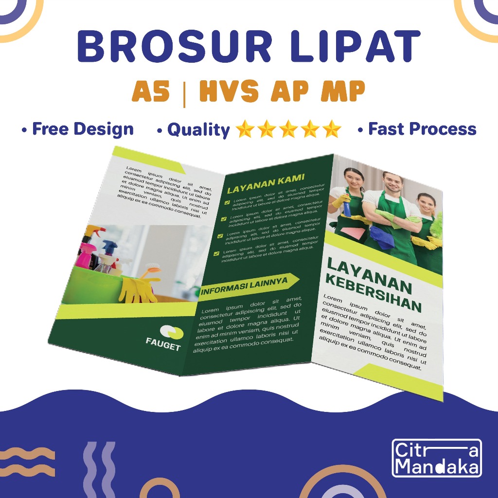 Jual Brosur Lipat Art Paper Promosi Print Leaflet HVS A5 | Shopee Indonesia