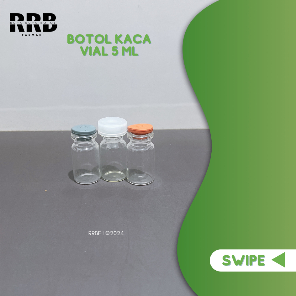 Jual Botol vial Pinicilin kaca 5ml, 8ml, 10ml, 12ml, 15ml kaca tutup karet ruber stopper botol ...