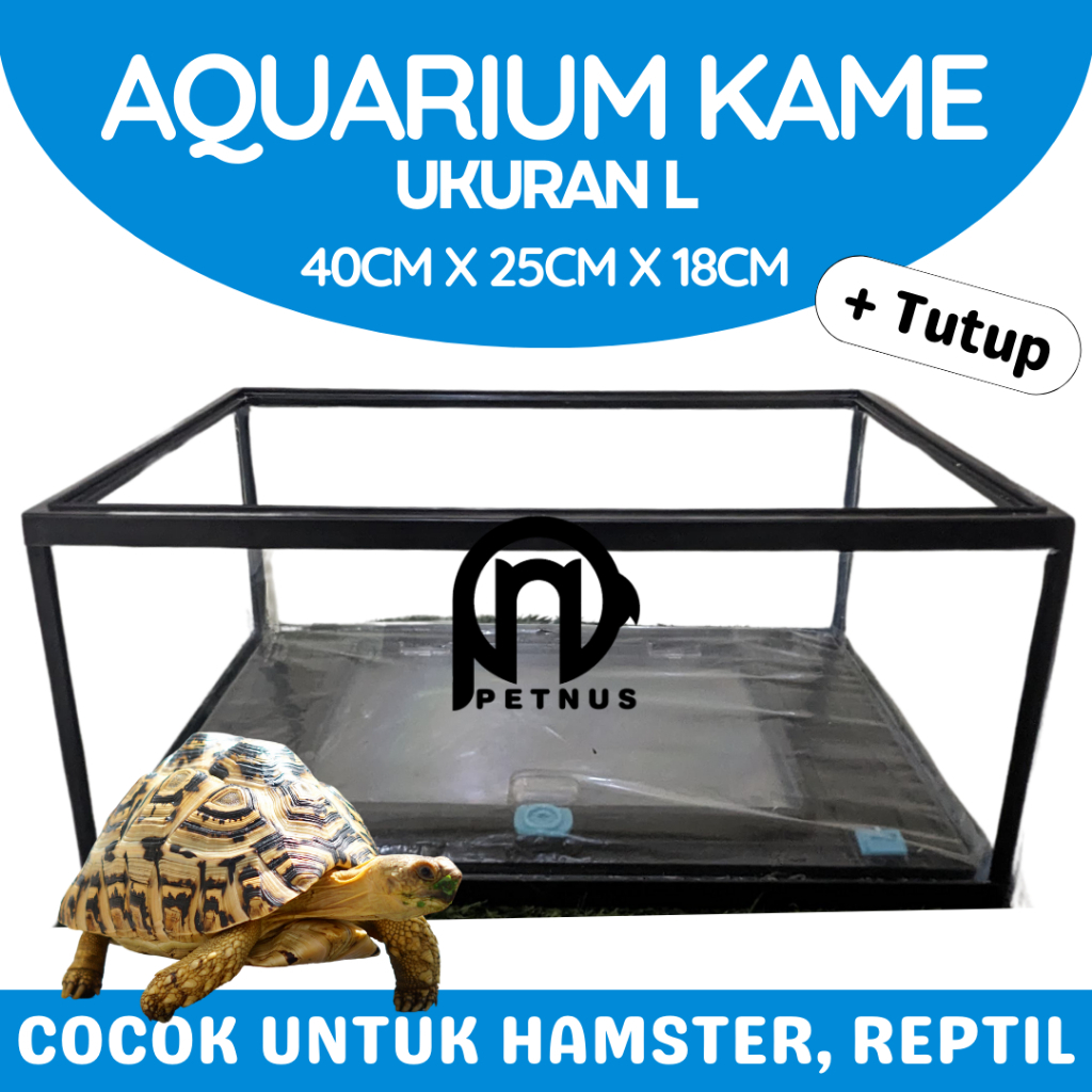 Jual Aquarium Nikita Pendek L + Tutup - Aquarium/terrarium reptil/hamster/ikan kokoh dan murah ...