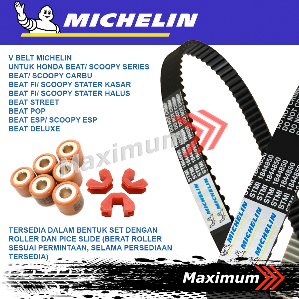 Jual Michelin van belt V belt Beat karbu FI Esp Beat Street Pop Deluxe ...