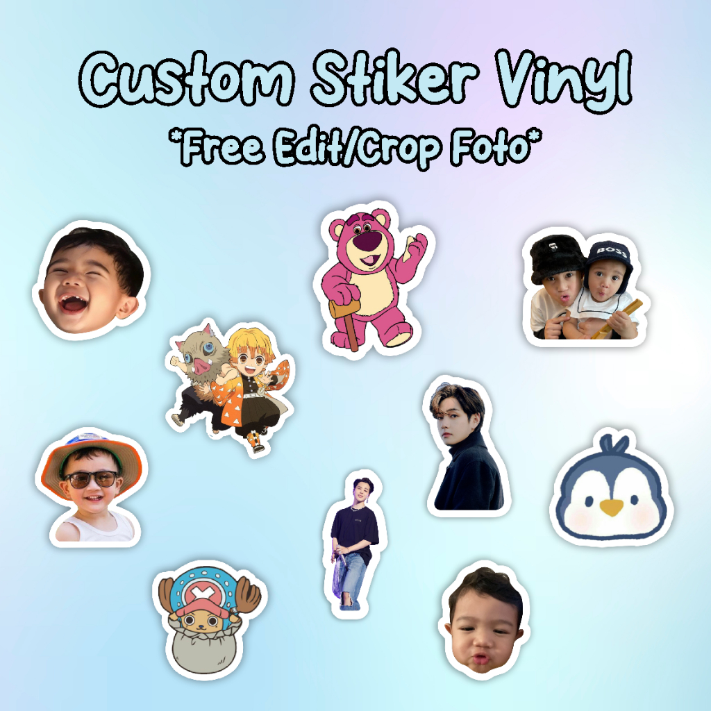 Jual [Free Edit] Custom Stiker Vinyl Cutting/Custom Sticker Murah ...