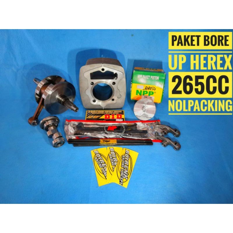 Jual PAKET BORE UP HEREX 265CC NOL PACKING PNP GL/MP/TIGER - BOYRENK ...