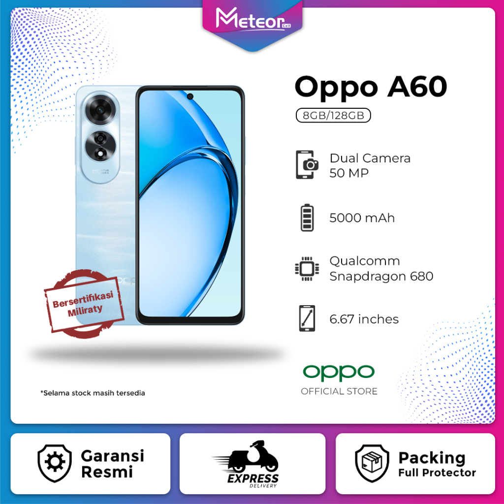 Jual Oppo A60 Garansi Resmi Oppo (INSTAN) | Shopee Indonesia