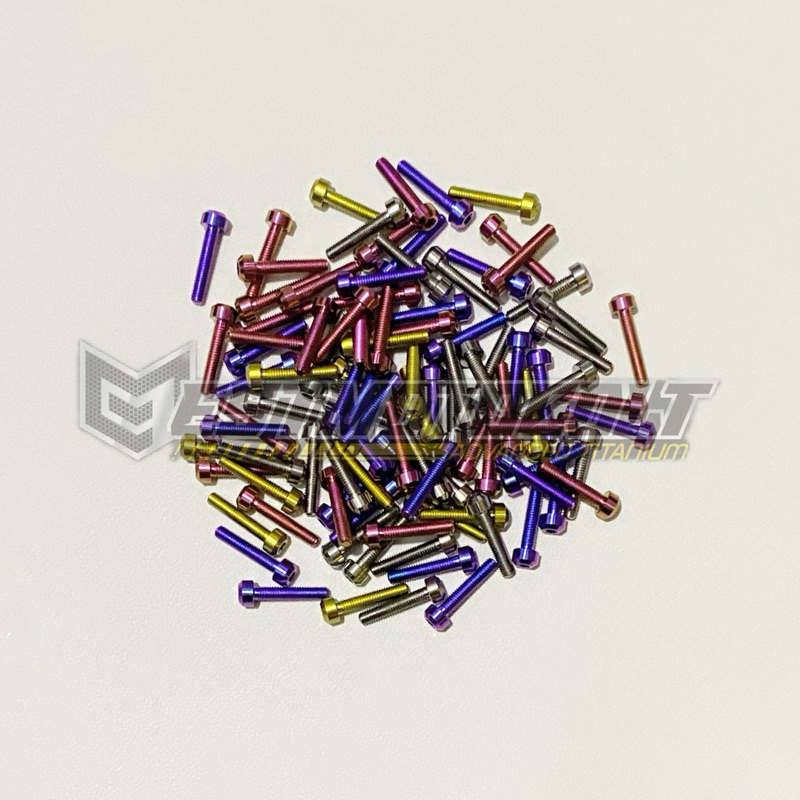 Jual BAUT TITANIUM M3 SMALLHEAD GR5 8mm - 15mm ( HARGA 1 PCS ) | Shopee ...