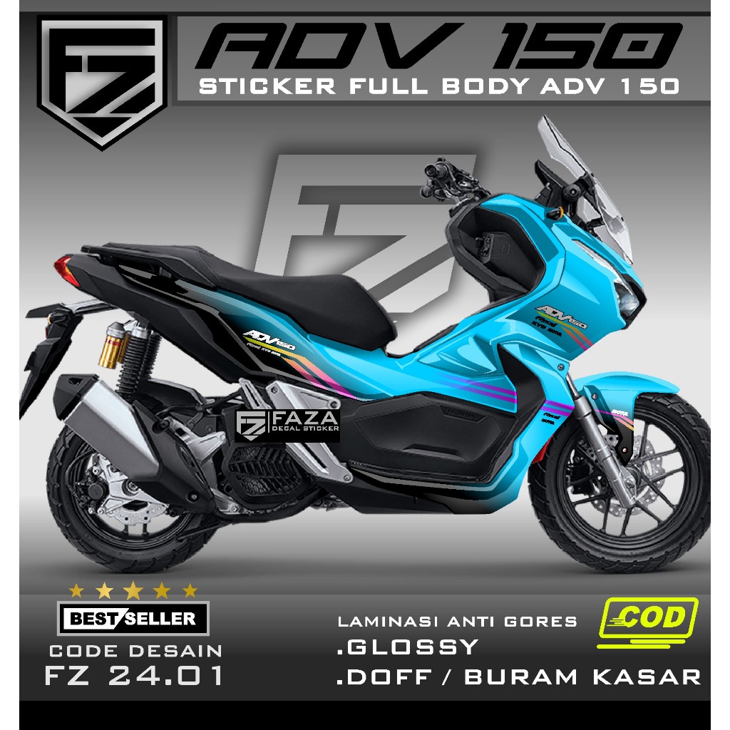 Jual Decal Stiker ADV 150 Full Body Gradasi Terbaru - Sticker variasi ...