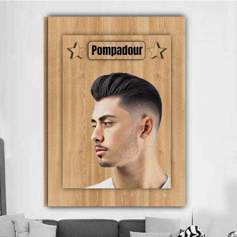 Jual POSTER KAYU MDF BARBERSHOP SALON PANGKAS RAMBUT PALING TERLARIS ...
