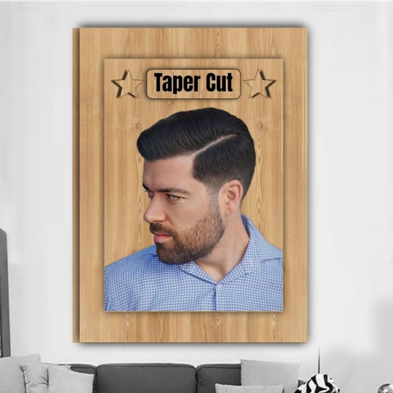 Jual POSTER KAYU MDF BARBERSHOP SALON PANGKAS RAMBUT PALING TERLARIS ...