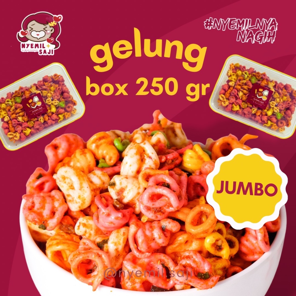 Jual CEMILAN BOX BASRENG KERUPUK SEBLAK MAKARONI SPIRAL GELUNG MIE ...