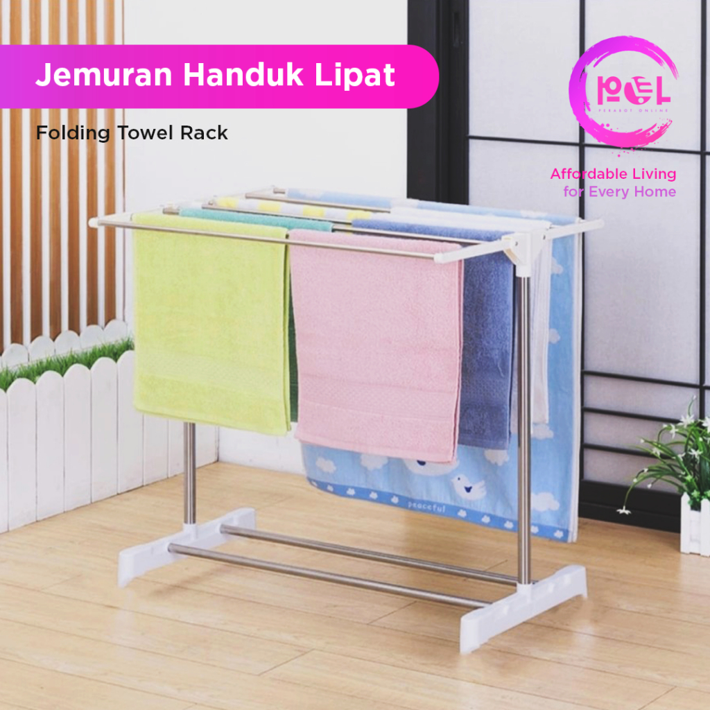 Jual POL - Jemuran Handuk Lipat Plastik | Shopee Indonesia