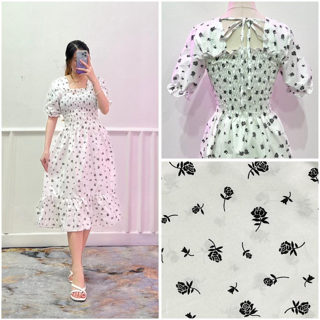 Jual RD FASHION - SMOCKED DRESS / Gaun musim panas kasual baru Lengan ...