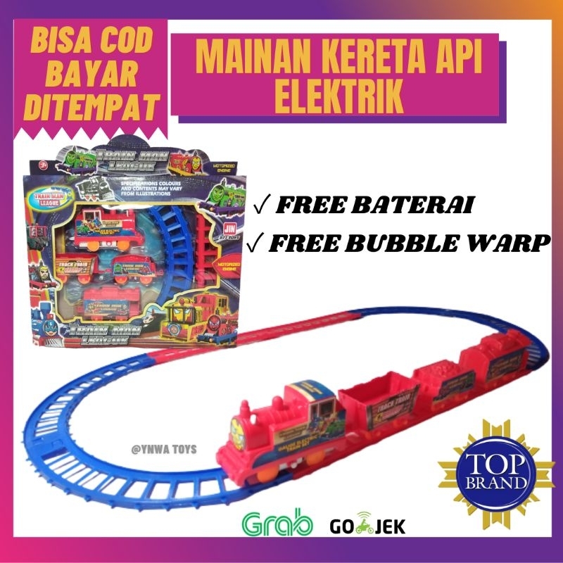 Jual MAINAN ANAK KERETA API ELEKTRIK BATERAI TRACK REL PANJANG/KERETA ...