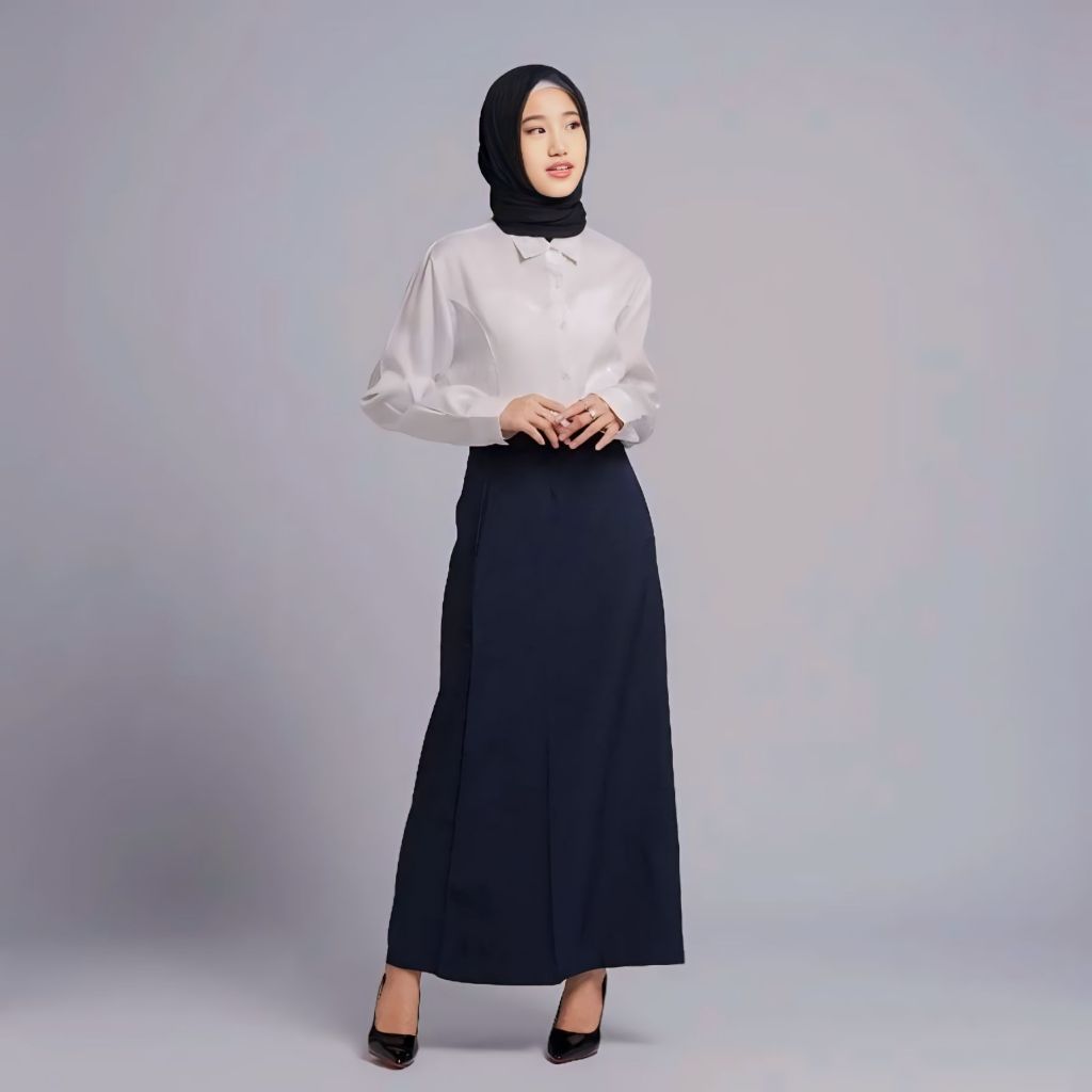 Jual Rok Ospek/PKKMB/MOS/Rok kerja/ Rok Formal A Line Maxi size S - L12 ...