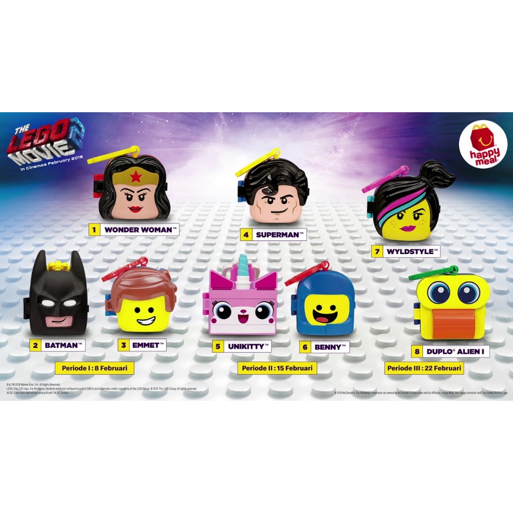 Jual Happy Meal McD Lego Movie 2 McDonalds Lego Movie 2 per set ...