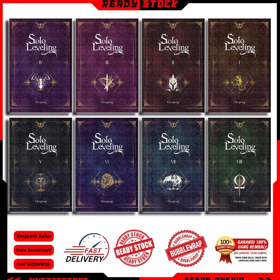 Jual Solo Leveling novel 8 book series by Chugong IndonesiaEnglish ART ...